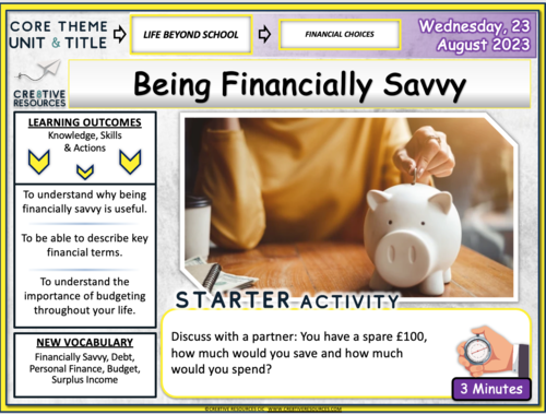 Personal Finance - KS5 Careers | Teaching Resources
