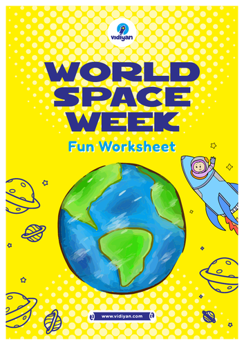 WORLD SPACE WEEK - Fun Worksheet | Teaching Resources