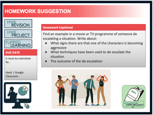 De-esculation + Aggressive social situation KS5 Careers | Teaching ...
