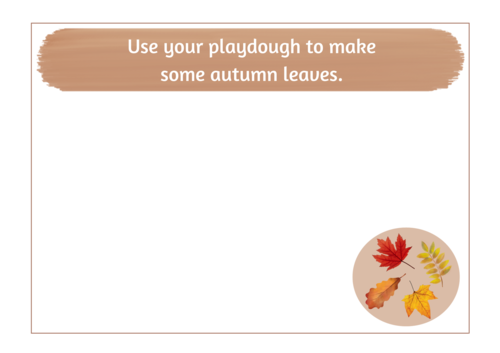 Autumn playdough mats | Teaching Resources