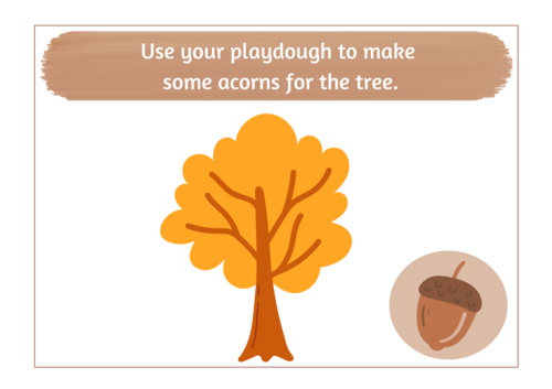 Autumn Playdough Mats Teaching Resources