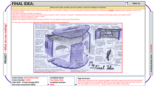 AQA - GCSE - Product Design - NEA - 2025/2026 | Teaching Resources