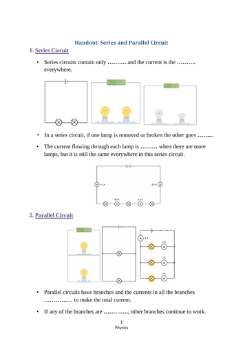 KS3 Series and Parallel Circuits | Teaching Resources KS3 Series and Parallel Circuits | Teaching Resources