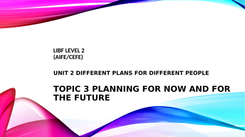 LiBF Level 2 AiFE/CEFE UNIT 2 | Teaching Resources