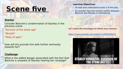 A Streetcar Named Desire - Scene 5 | Teaching Resources