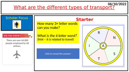 Air travel | Teaching Resources