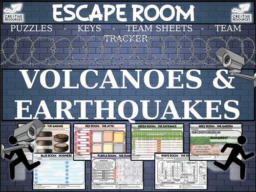 Volcanoes + Earthquakes Escape Room | Teaching Resources