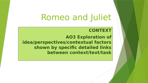 Romeo and Juliet context - historical and social | Teaching Resources