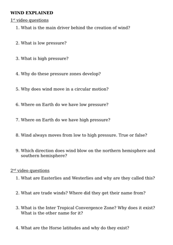 Atmosphere & Weather, International A Level Geography, Cambridge CIE ...