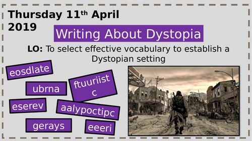 Descriptive writing- Dystopian Fiction | Teaching Resources
