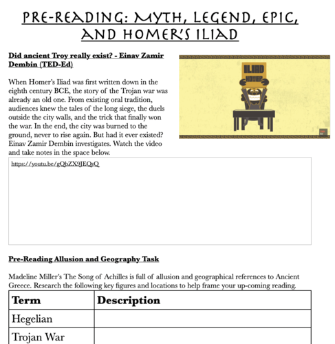 The Song of Achilles by Madeline Miller — Close-Reading & Analysis ...