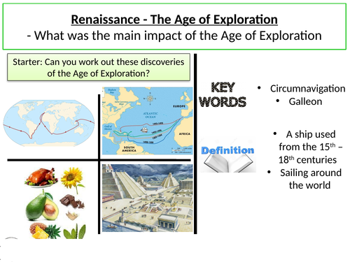 7. Renaissance exploration | Teaching Resources