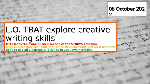 Aqa Language Paper 1 Section B Lessons Teaching Resources