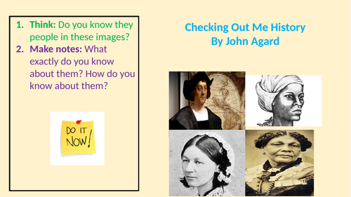Checking Out Me History GCSE PPT | Teaching Resources