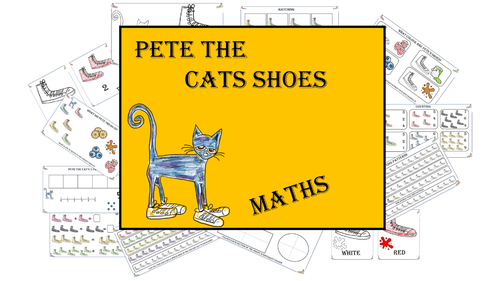 Maths resources inspired by Pete The Cats White Shoes | Teaching Resources