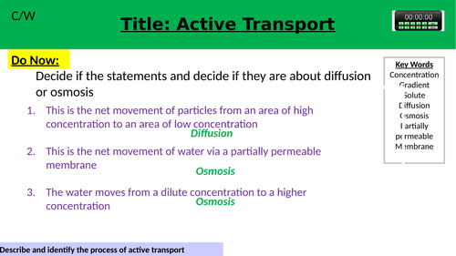 Active Transport | Teaching Resources