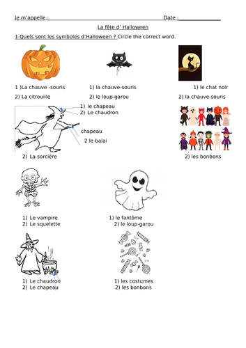 La fete d'Halloween | Teaching Resources
