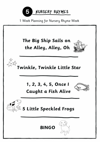 Nursery Rhyme Week | Teaching Resources