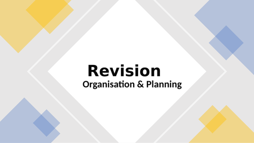 Revision techniques workshops | Teaching Resources