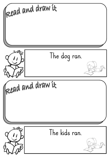 Bear and the Picnic Lunch - read and draw - simple sentences | Teaching ...