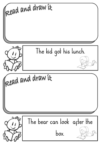 Bear and the Picnic Lunch - Phase 3+4 read and draw - simple sentences ...