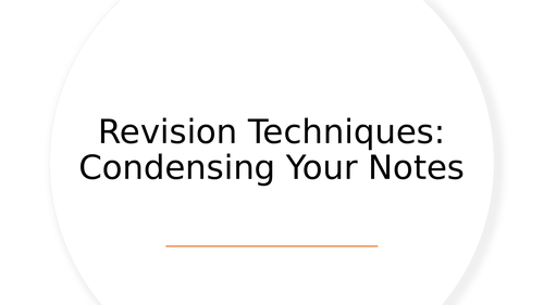 Revision techniques Practical examples | Teaching Resources