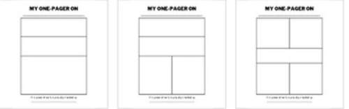 One-Pager Templates/Summary/Graphic Organizers | Teaching Resources
