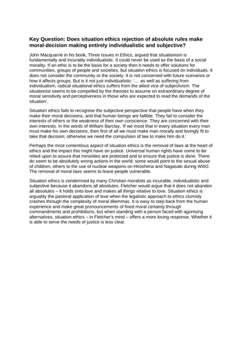 Situation Ethics - WHOLE UNIT! (A-Level RS OCR) | Teaching Resources