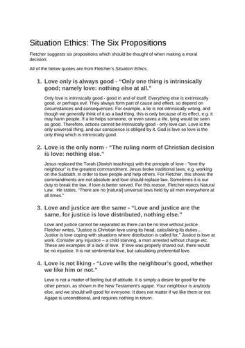 Situation Ethics - WHOLE UNIT! (A-Level RS OCR) | Teaching Resources