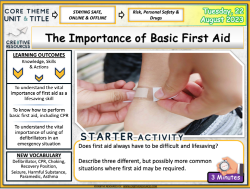 The Importance of Basic First Aid | Teaching Resources