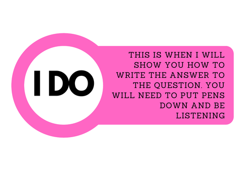 I DO, YOU DO, WE DO - Display | Teaching Resources