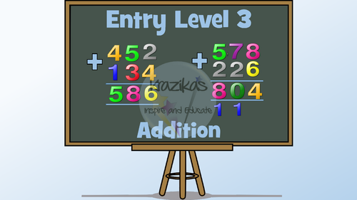 Addition PowerPoint Lesson - Functional Skills Maths - Entry Level 3 ...