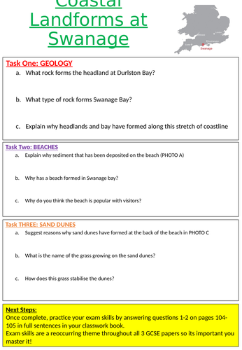AQA GCSE Coasts | Teaching Resources