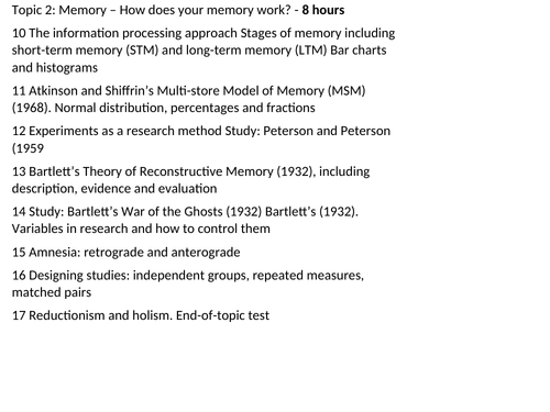Recap & Memory as an active process | Teaching Resources