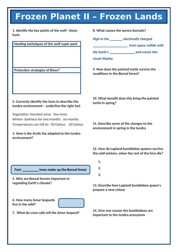 Frozen Planet 2 | Teaching Resources