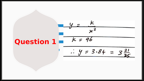 Year 9-Worksheet-Direct Proportions and Inverse Proportions-Questions ...