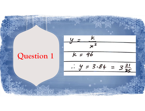 Year 9-Worksheet-Direct Proportions and Inverse Proportions-Questions ...