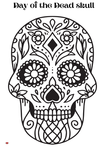 Day of the Dead colouring pages | Teaching Resources
