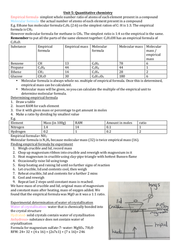 GCSE CCEA Double Award Quantitative Chemistry 2 | Teaching Resources GCSE CCEA Double Award Quantitative Chemistry 2 | Teaching Resources