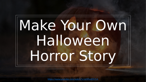 Create your own halloween horror story | Teaching Resources