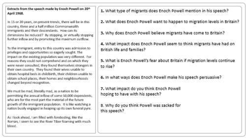Migrants Britain - Modern Experiences of Black & Asian Migrants - GCSE ...