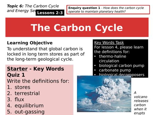 2-3 – The Carbon Cycle (The Carbon Cycle and Energy Security, Edexcel ...