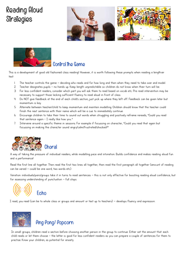 Whole Class Reading Teaching Strategies/Whole Class Reading Aloud ...