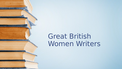 Famous women writers assembly | Teaching Resources