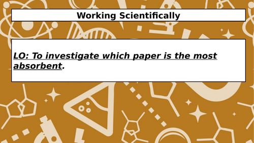 Absorbent Materials Experiment | Teaching Resources