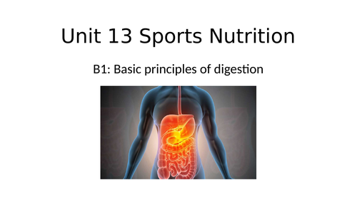 Unit 13 - Nutrition Bundle - BTEC L3 Sport & Exercise Science ...