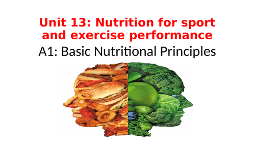 Unit 13 - Nutrition Bundle - BTEC L3 Sport & Exercise Science ...