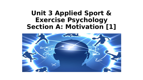 Unit 3 - Applied Sport & Exercise Psychology Unit Bundle | Teaching ...