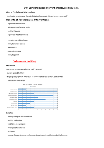 Unit 3 - Applied Sport & Exercise Psychology Unit Bundle | Teaching ...