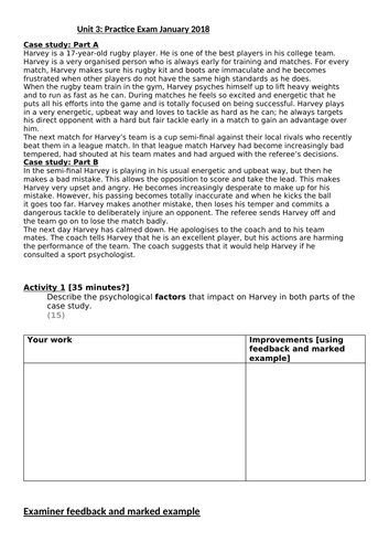 Unit 3 - Applied Sport & Exercise Psychology Unit Bundle | Teaching ...